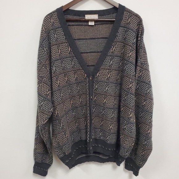 Murano | Sweaters | Vintage Murano Mens Made In Italy Wool Cardigan ...